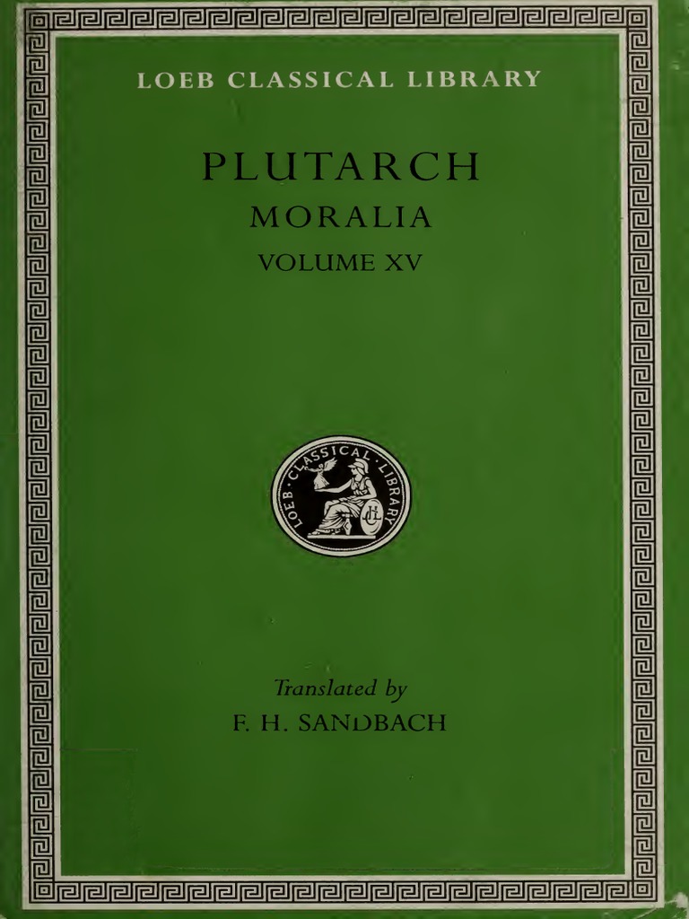 Plutarch's Moralia | Plutarch | Philosophical Science