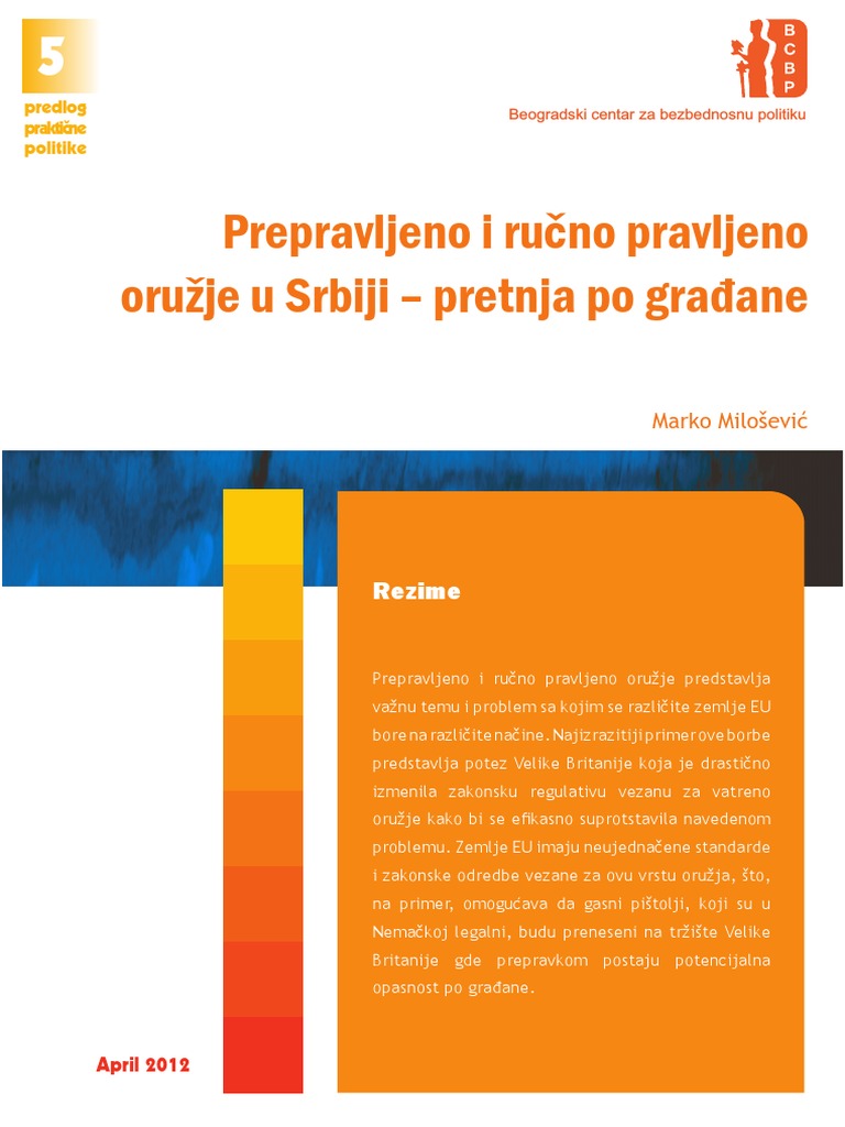 Rucno Pravljeno Oruzje | PDF