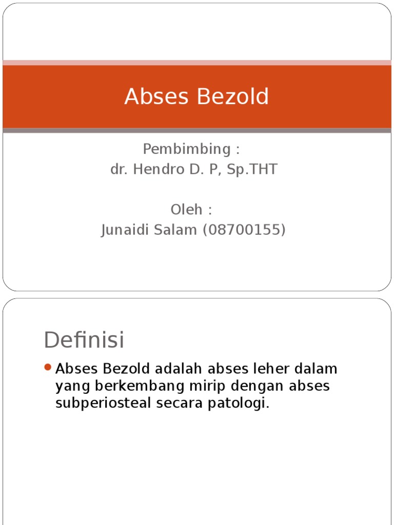 Abses Bezold | PDF