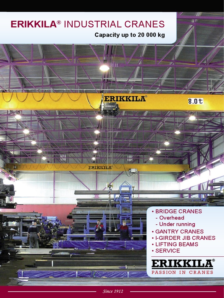 Erikkila Industrial Cranes Eng | PDF | Crane (Machine) | Bridge