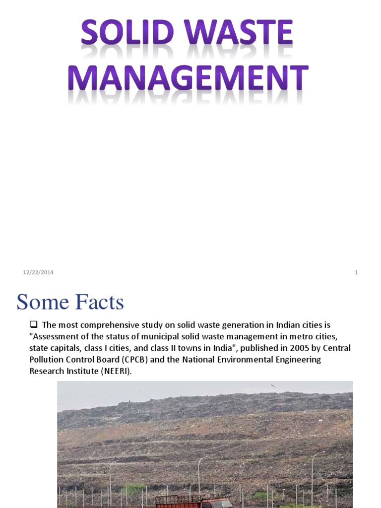 Waste Disposal PPT | Compost | Municipal Solid Waste