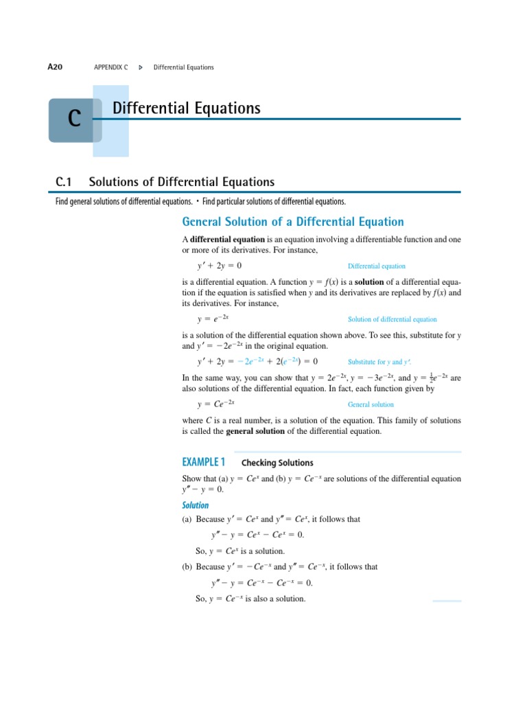 Diff Eqn Differential Equations | PDF | Initial Condition | Equations