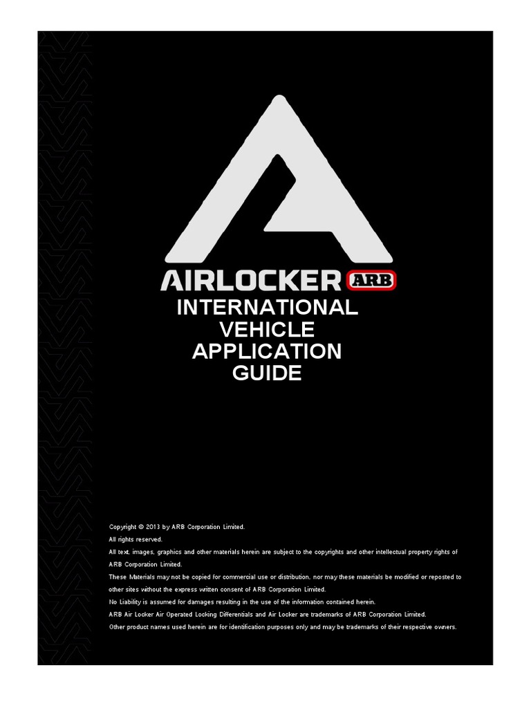 Application Chart | PDF | Axle | Motor Vehicle Manufacturers