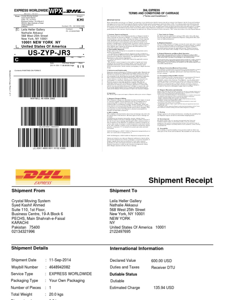 Shipment Document Servlet | PDF | Customs | Dangerous Goods