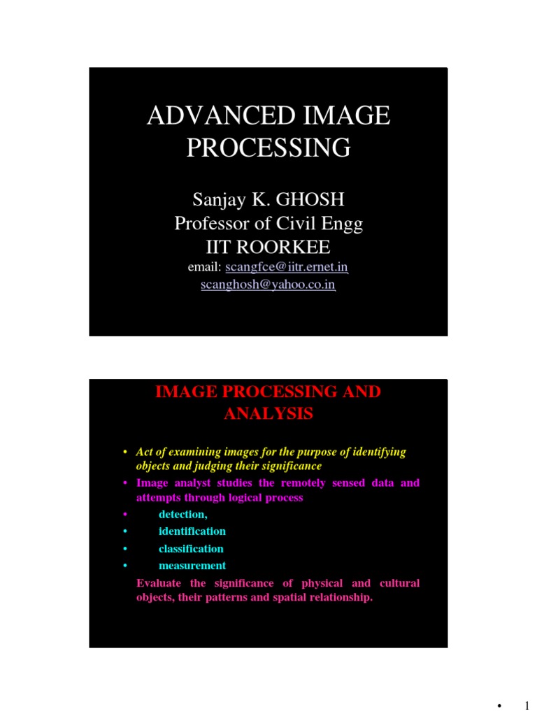 Advanced Image Processing IIRS-2008 | PDF | Artificial Neural Network ...