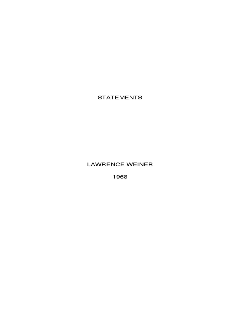 Weiner Lawrence Statements | PDF | Manmade Materials | Building Materials