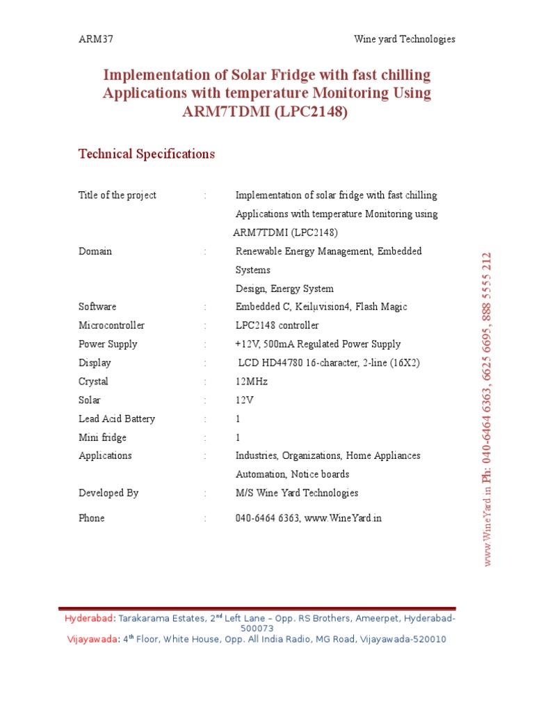 ARM37 | PDF | Embedded System | Refrigerator