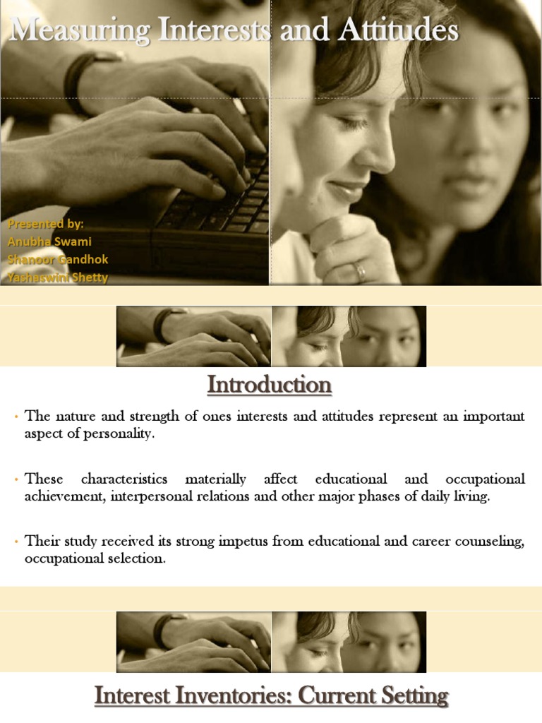 Measuring Interests and Attitudes | PDF | Attitude (Psychology ...