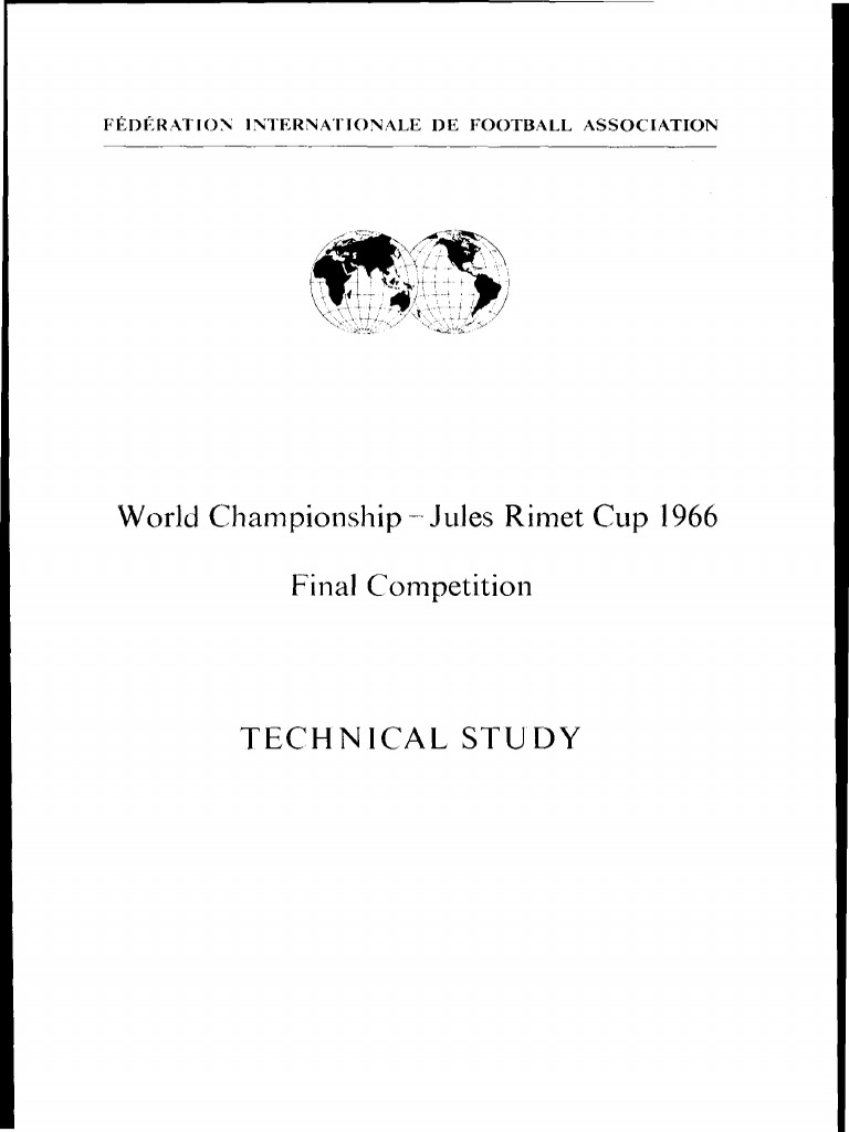 1966 World Cup Technical Study Report | PDF | Defender (Association ...