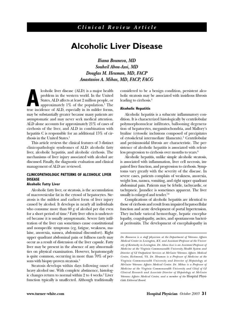 ALD Review | PDF | Cirrhosis | Hepatitis