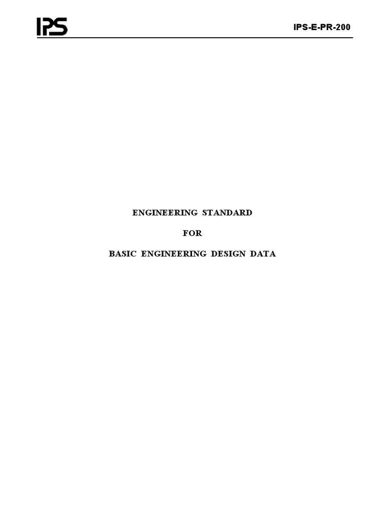 E-PR-200 (Basic Engineering Design Data) PDF | PDF | Hvac | Magnesium