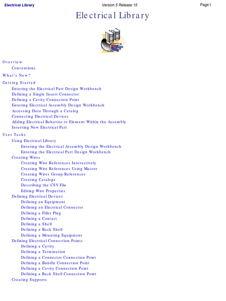 Electrical Library | Download Free PDF | Electrical Connector | Icon ...