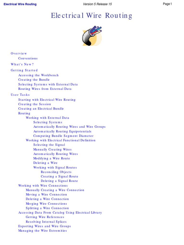 Electrical Wire Routing | Download Free PDF | Icon (Computing ...