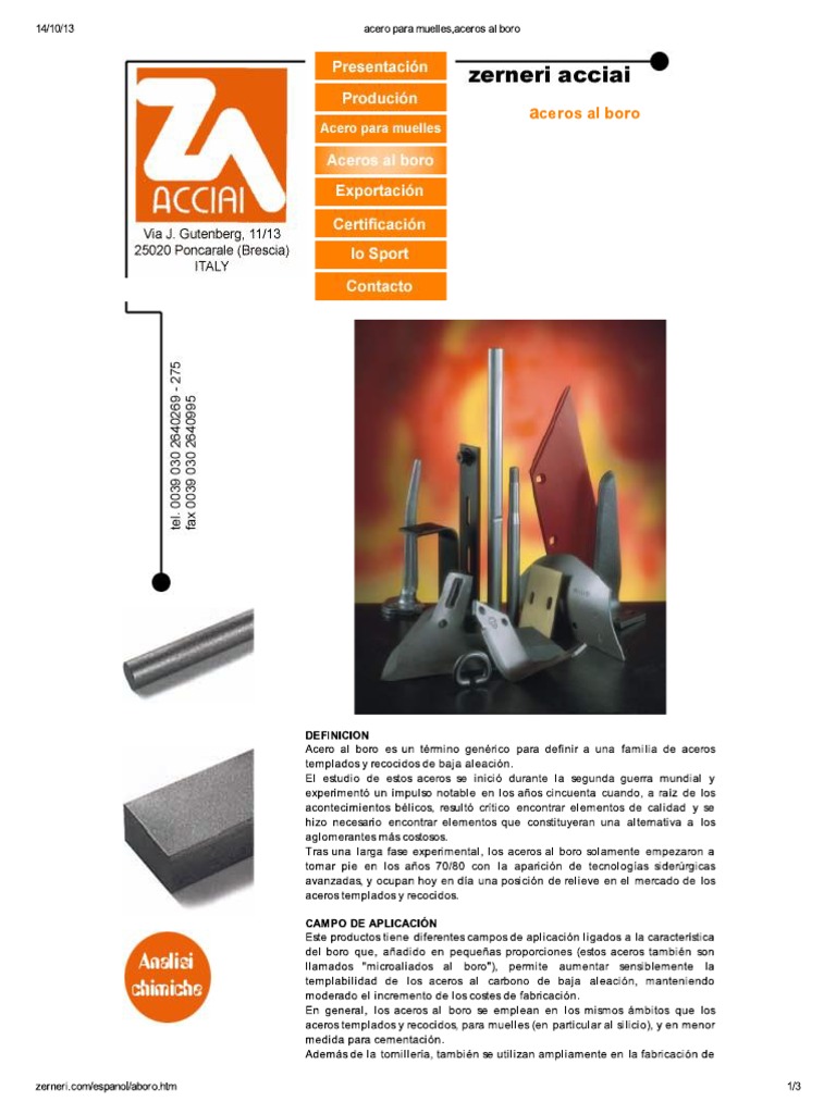 Aceros Al Boro | PDF