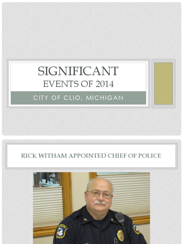 2014 Significant Events | PDF
