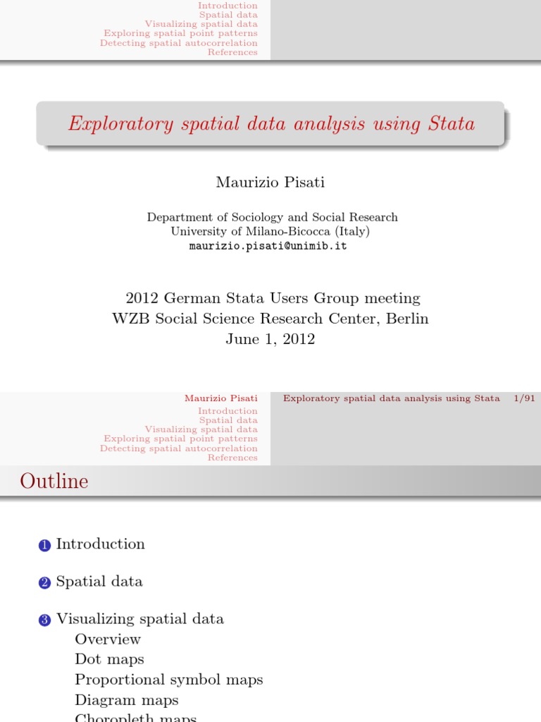ESDA-VISUALIZING | PDF | Spatial Analysis | Map