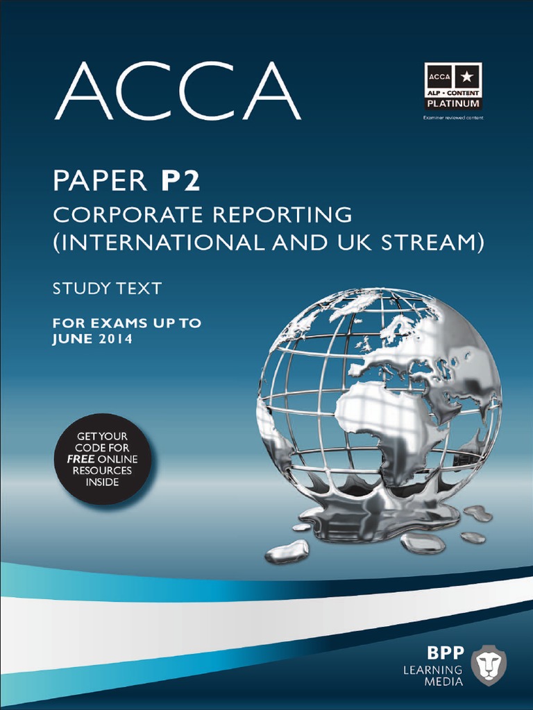 ACCA P2 - Corporate Reporting (INT) - Study Text 2013 - BPP Learning Media | PDF | International ...