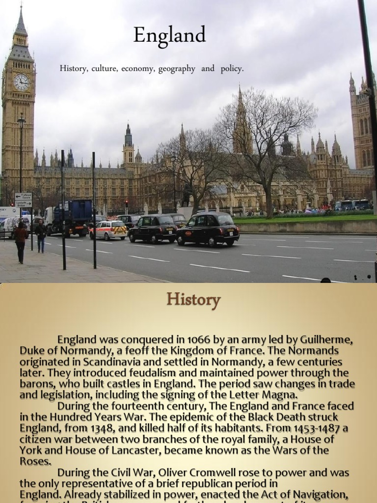England: History, Culture, Economy, Geography and Policy | PDF | United ...