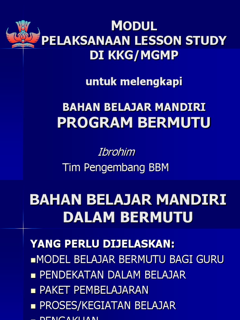 Modul Lesson Study KKG Dan MGMP | PDF