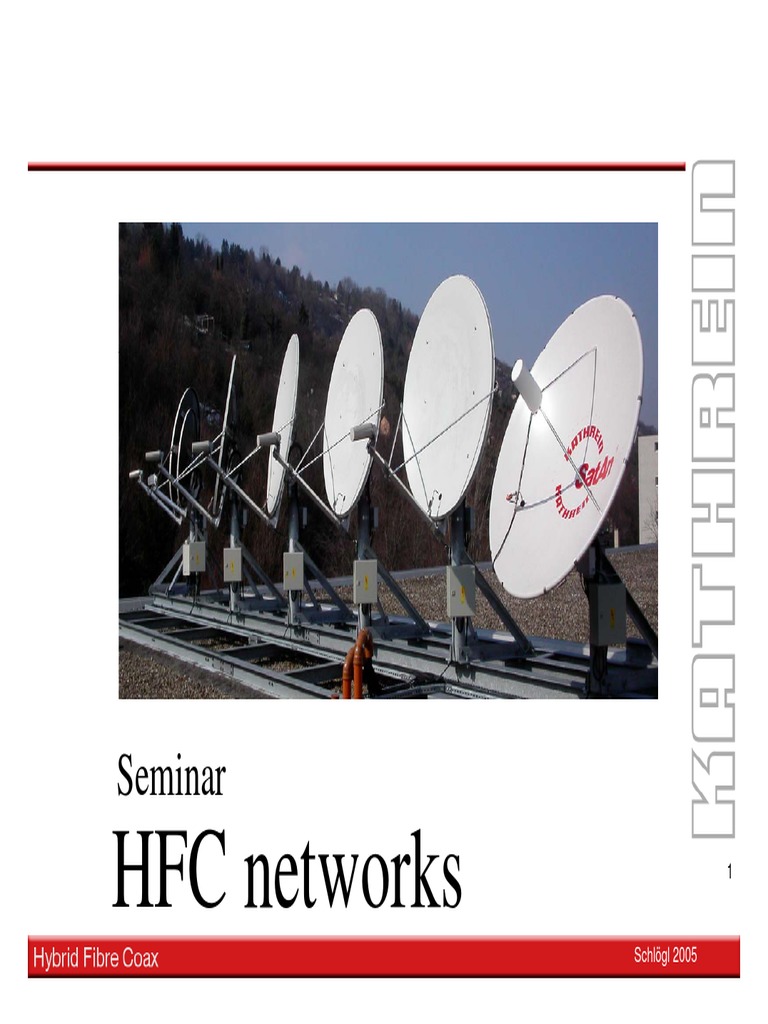 Seminar HFC Networks | PDF | Wavelength Division Multiplexing | Amplifier