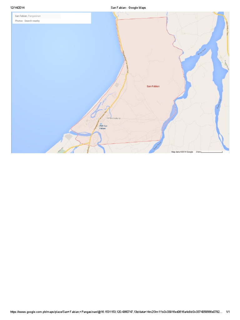 San Fabian, Pangasinan Map Overview | PDF