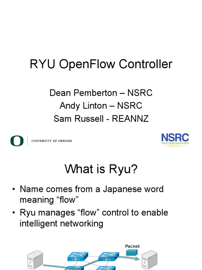 Ryu controller | Component Based Software Engineering | Computer ...