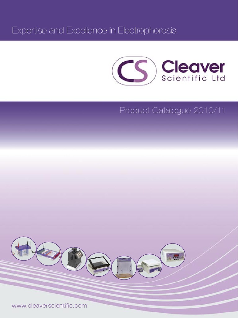 Catálogo Cleaver | PDF | Gel Electrophoresis | Agarose Gel Electrophoresis