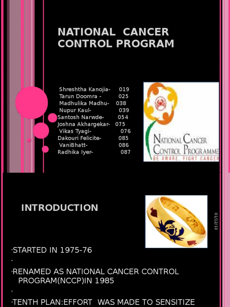 National Cancer Control Program | Download Free PDF | Nature