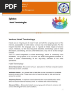 Hotel Terminology and Abbreviations Guide | PDF | Hotel | Condominium