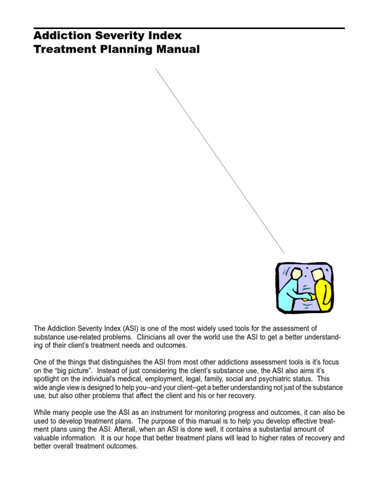 ASI Treatment Planning Manual | PDF | Psychological Evaluation | Goal