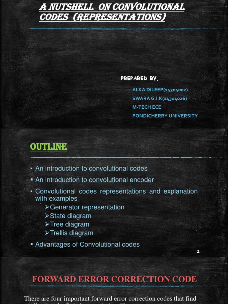 Convolutionalcodes | PDF | Forward Error Correction | Applied Mathematics