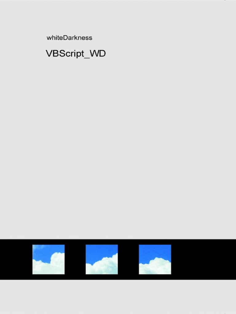 VBScript WD Como Aprender A Hacer Scripts en Visual Basic | PDF | Business