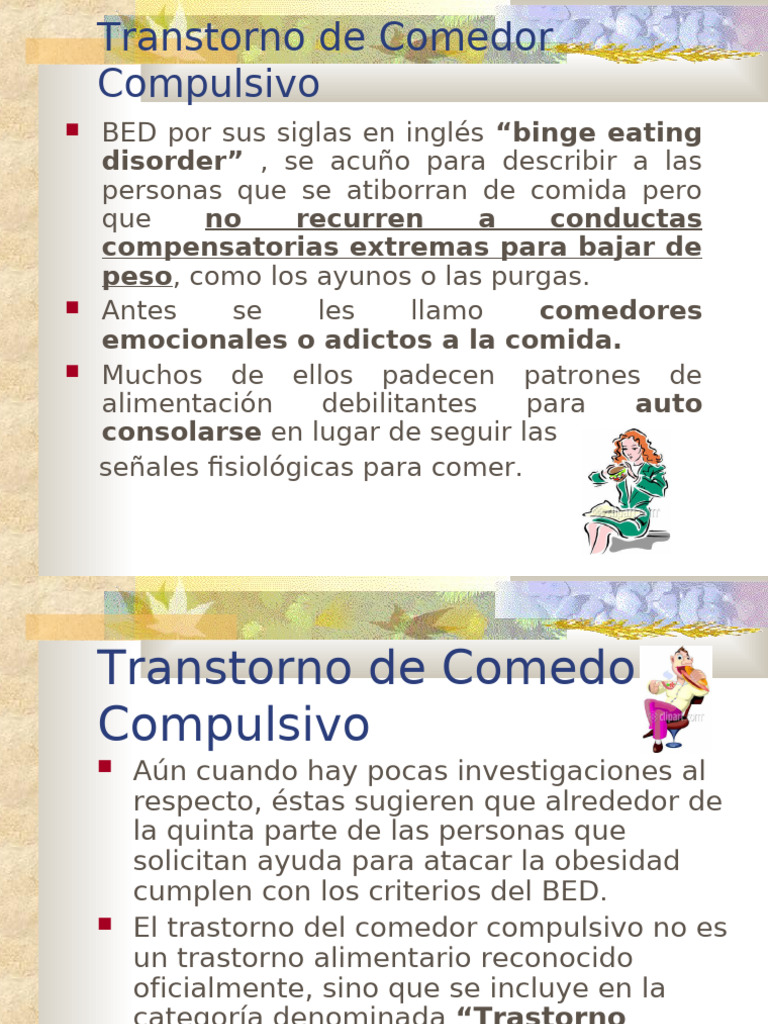 Transtorno de Comedor Compulsivo | PDF | Depresión (estado de ánimo ...