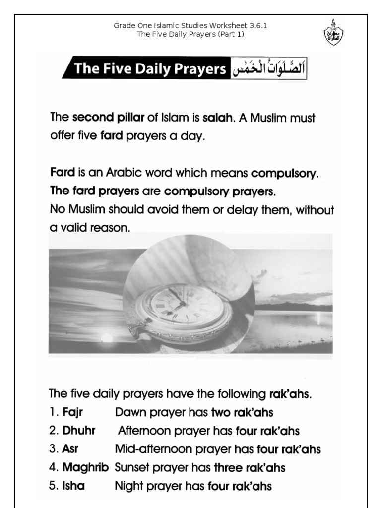 Five Daily Prayers in Islam | PDF | Wellness | Religion & Spirituality