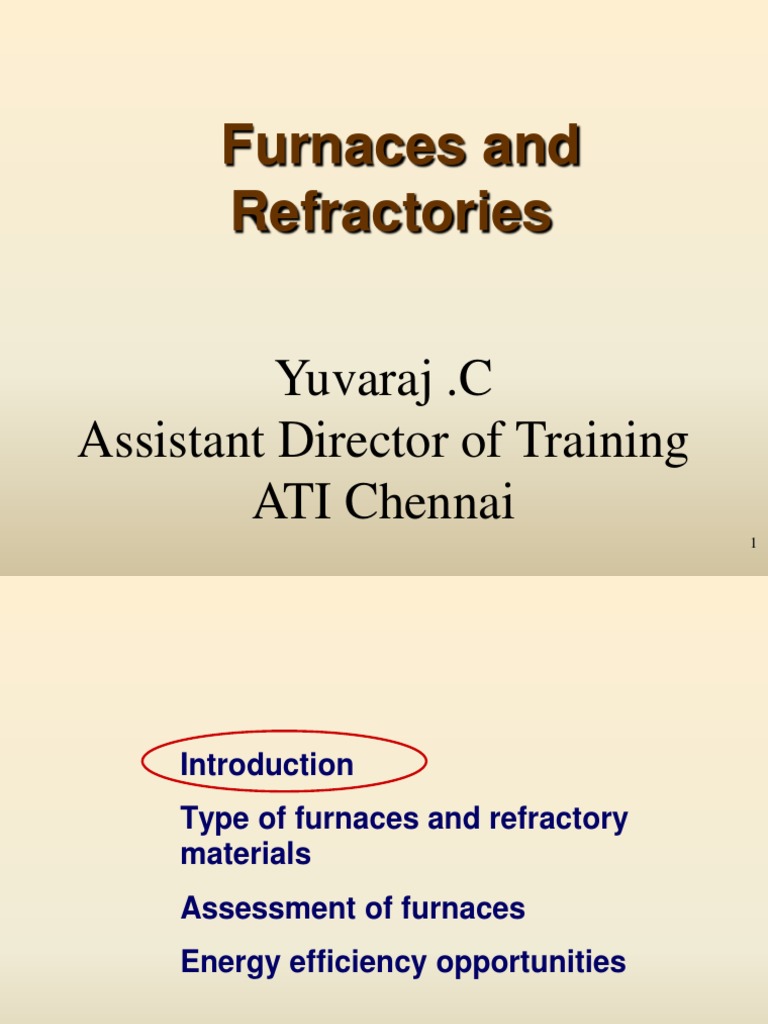 Types and Properties of Furnace Refractories | PDF | Refractory | Furnace