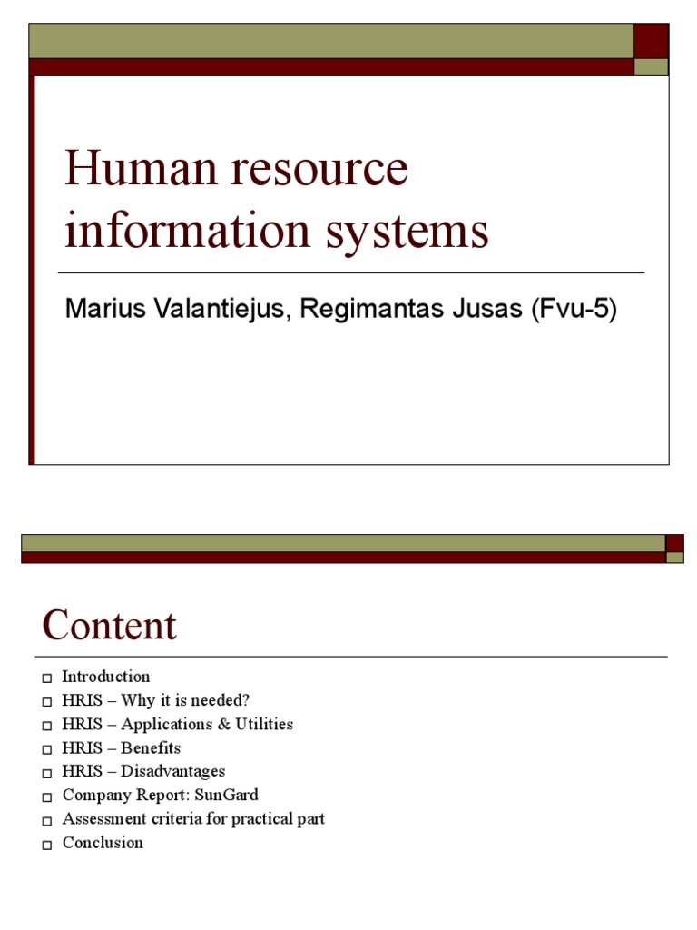 Human Resource Information Systems | PDF | Human Resource Management | Human Resources