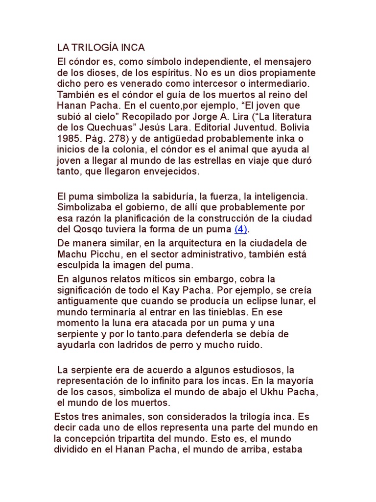 La Trilogía Inca | PDF | Machu Picchu | Imperio Inca