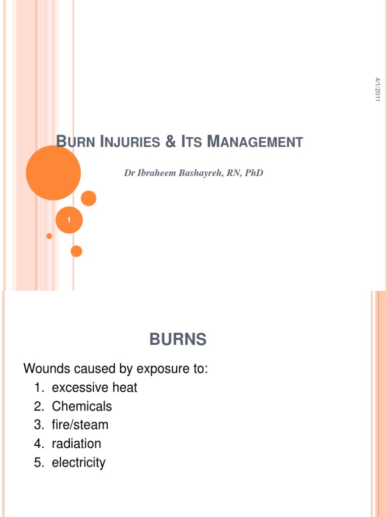 Burn Lecture | Download Free PDF | Burn | Intravenous Therapy