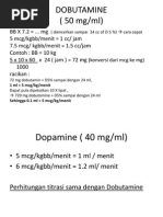 Tabel Dosis Pemberian Vascon | PDF