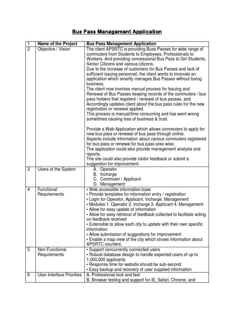 Bus Pass Management Application | PDF | Bus | Application Software