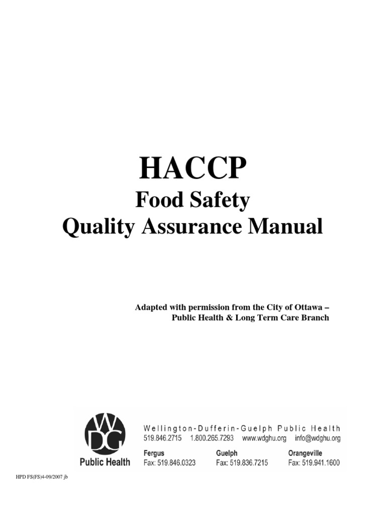 A Guide to Ensuring Food Safety: Procedures, Policies and Critical ...