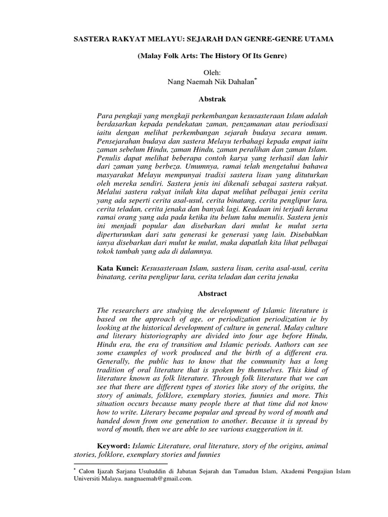 Oleh: Nang Naemah Nik Dahalan | PDF | Social Science | Classics