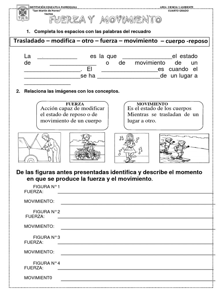 Fuerza y Movimiento | PDF | Movimiento (física) | Fricción