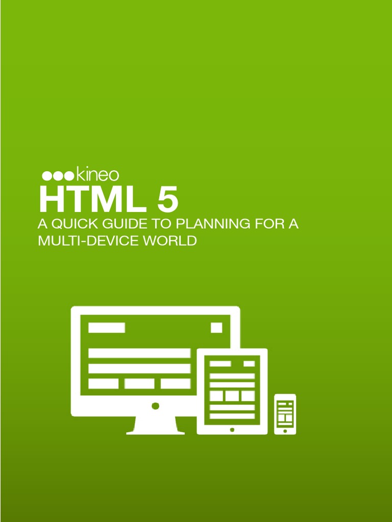 HTML5 Planning For Multi-Device | PDF | Html5 | Educational Technology
