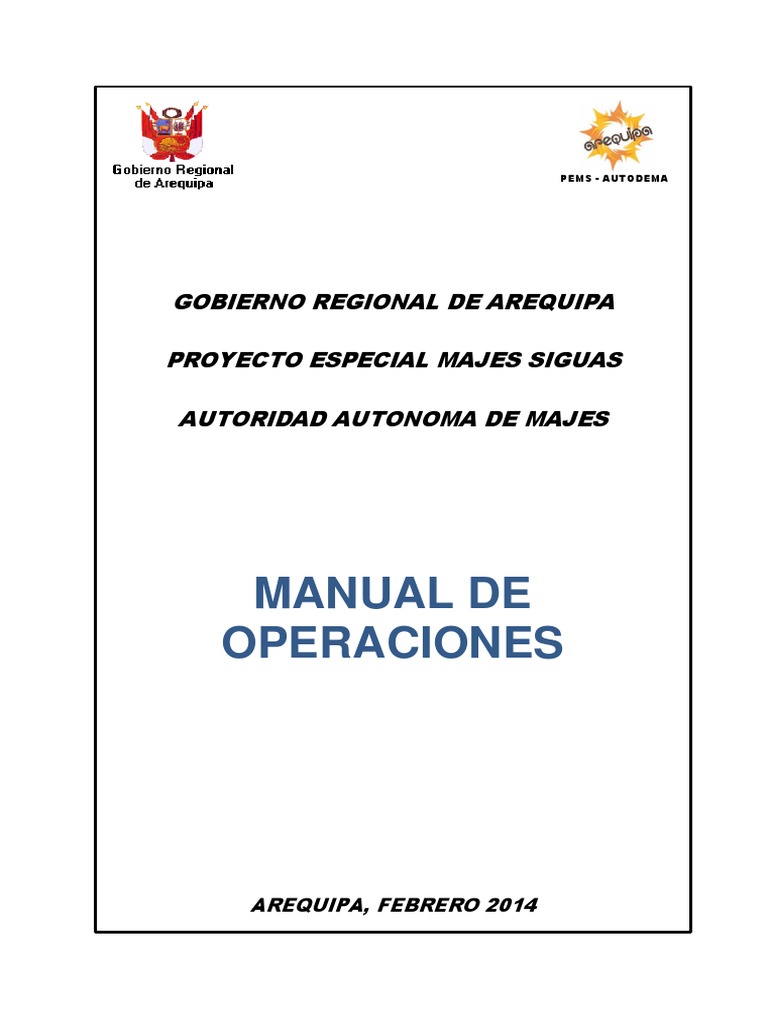 Manual de Operaciones PEMS-AUTODEMA | PDF | Presupuesto | Planificación