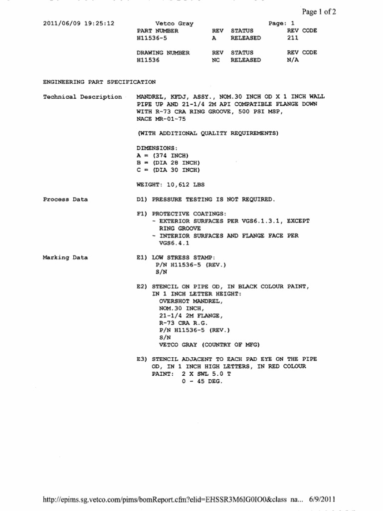Overshot Mandrel | PDF