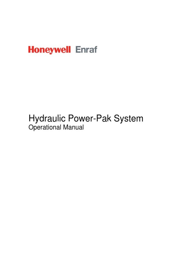 Hydraulic Power-Pak System: Operational Manual | PDF | Valve | Switch