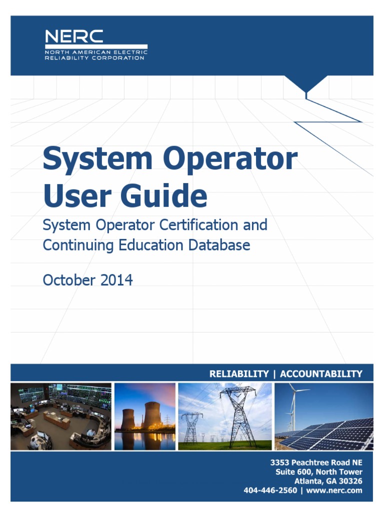 System Operator Certification DL SOCCED System Operator User Guide ...
