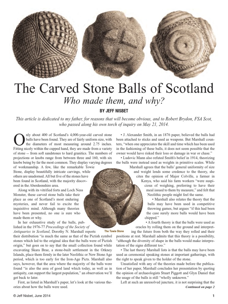 The Carved Stone Balls of Scotland | PDF | Picts | Archaeology