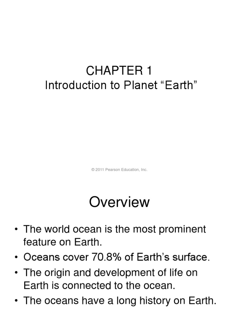Introduction To Planet "Earth": © 2011 Pearson Education, Inc | PDF ...
